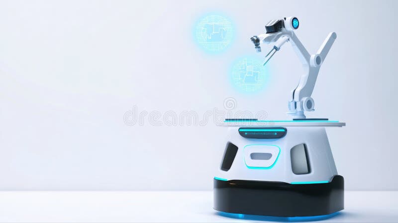 Advanced Medical Robot Conducting Precise Surgery in a Futuristic ...