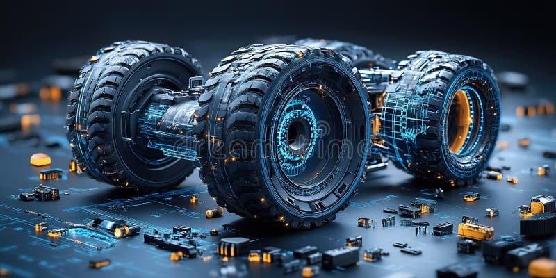 Advanced Robotic Wheels Designed for Futuristic Terrain Exploration ...