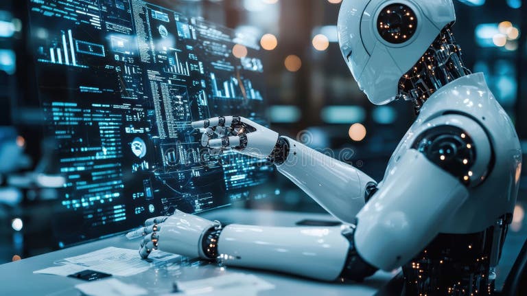 Advanced Robotics Analyzing Data Digital Workspace Technology ...