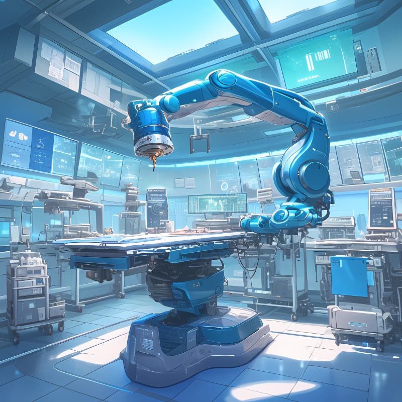 Advanced Robotics Lab stock illustration. Illustration of technical ...