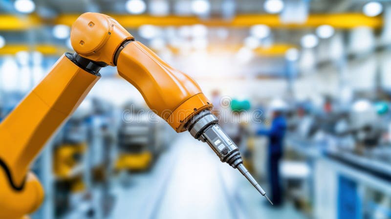 Advanced Robotics for Precision Equipment Handling Stock Photo - Image ...