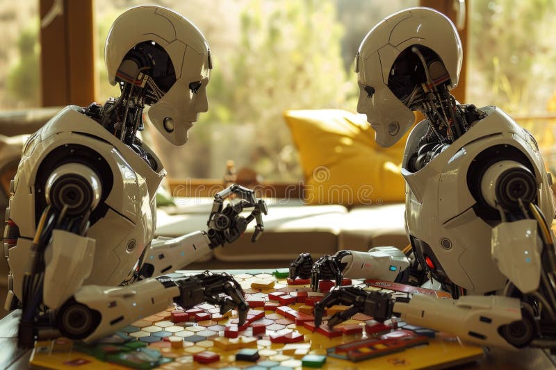 Advanced Robots Engaging in Strategic Board Game - Future Technology ...