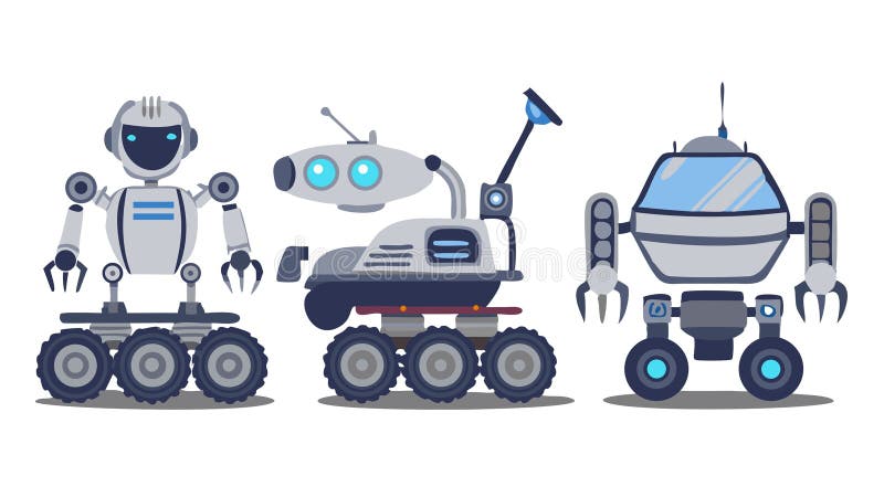 Advanced Rovers, Planetary Exploration Tech, Vector Design Generative ...
