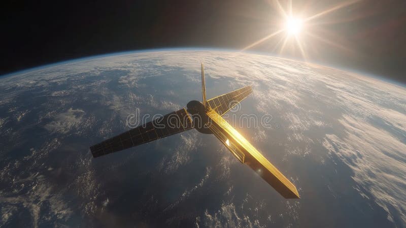 An Advanced Satellite System in Earth S Orbit, Facilitating Global ...