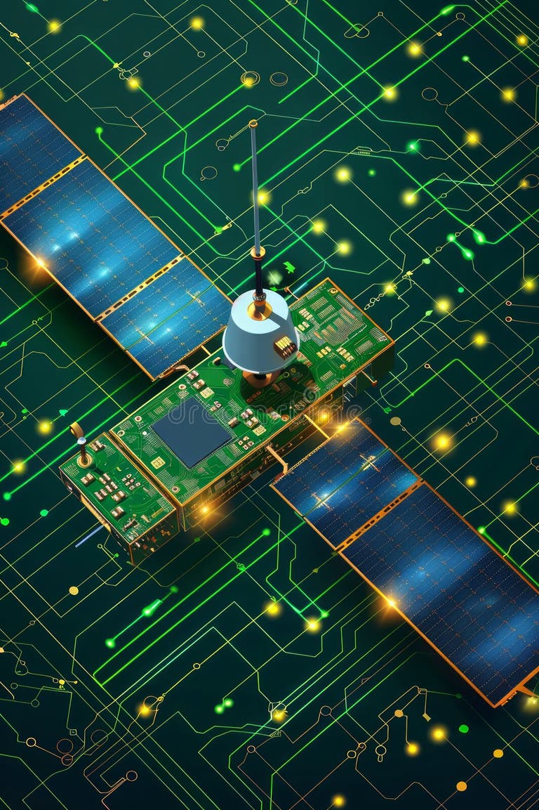 Technology Circuit Telecommunication Transfer Stock Illustrations – 171 ...