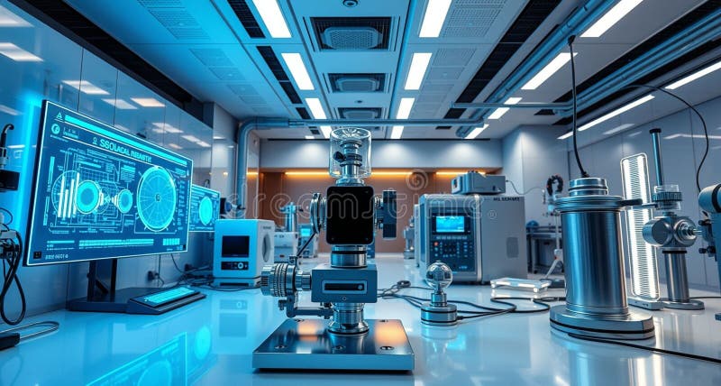 Advanced Scientific Equipment in Modern Laboratory Stock Illustration ...