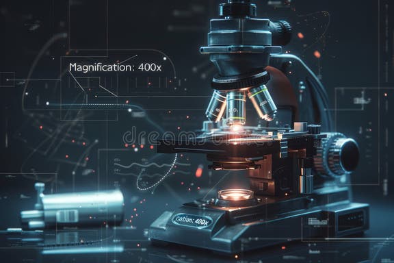 Advanced Scientific Microscope with Digital Enhancements Featured ...