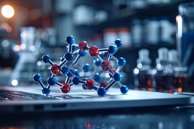 Advanced Scientific Research in a Modern Laboratory Stock Illustration ...