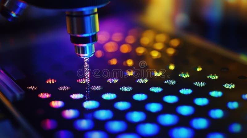 Advanced Scientific Research Using Optical Technology Stock Image ...