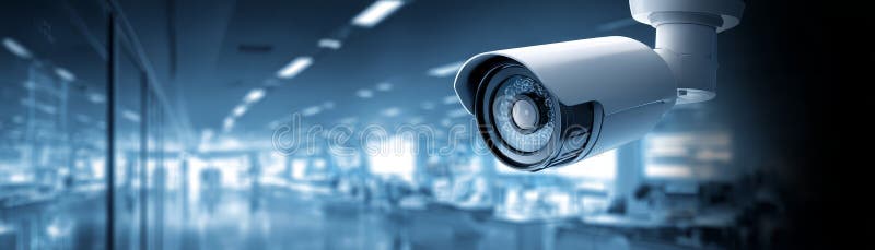 Advanced Security Camera System for Enhanced Building Surveillance and Protection Stock ...