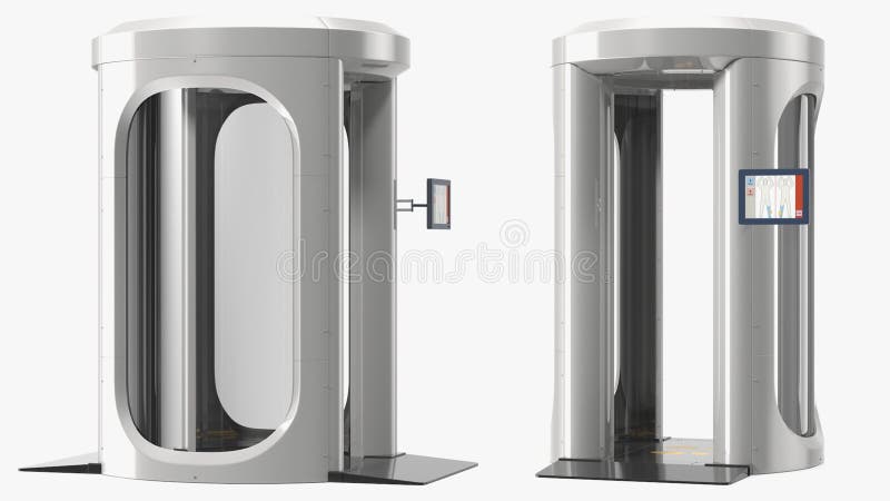 Advanced Security Scanner Gate with Digital Display Stock Image - Image ...