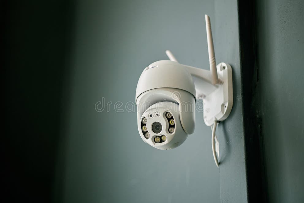 Advanced Security Surveillance Camera for Indoor Use Stock Image ...