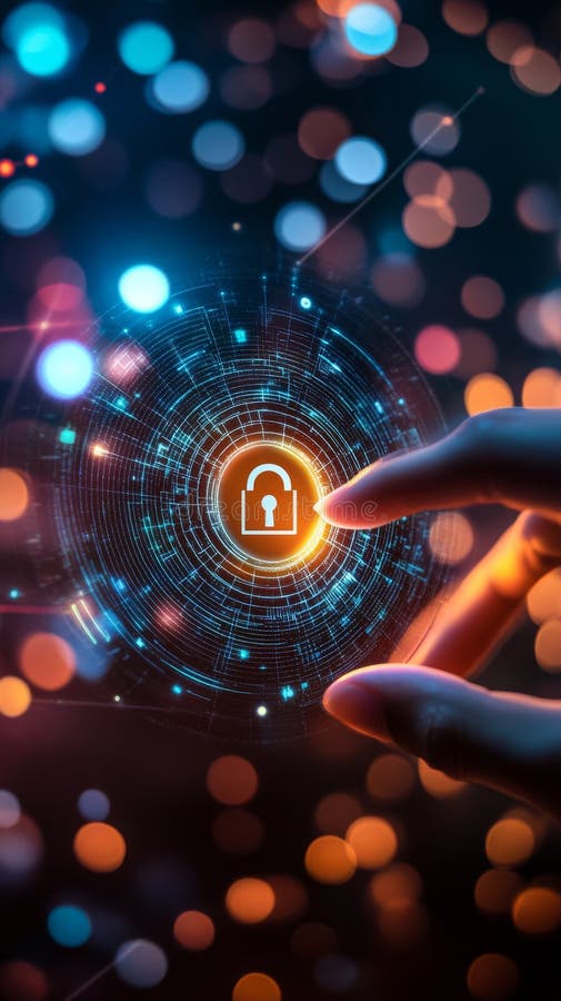 An Advanced Security System with a Glowing Lock and Finger-touch ...