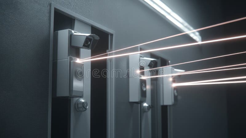 Advanced Security System with Lasers, Biometric Scanners, and Digital ...