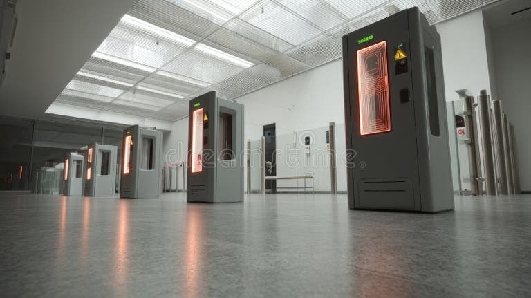 Advanced Security System with Lasers, Biometric Scanners, and Digital ...