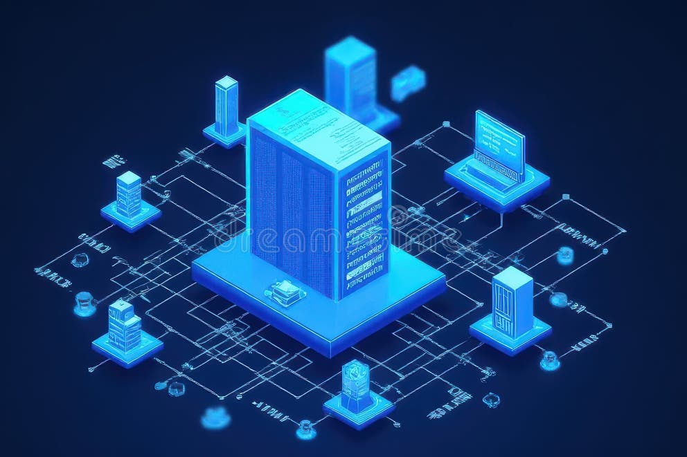 Advanced Server Infrastructure for Streamlined CDN Integration Stock ...