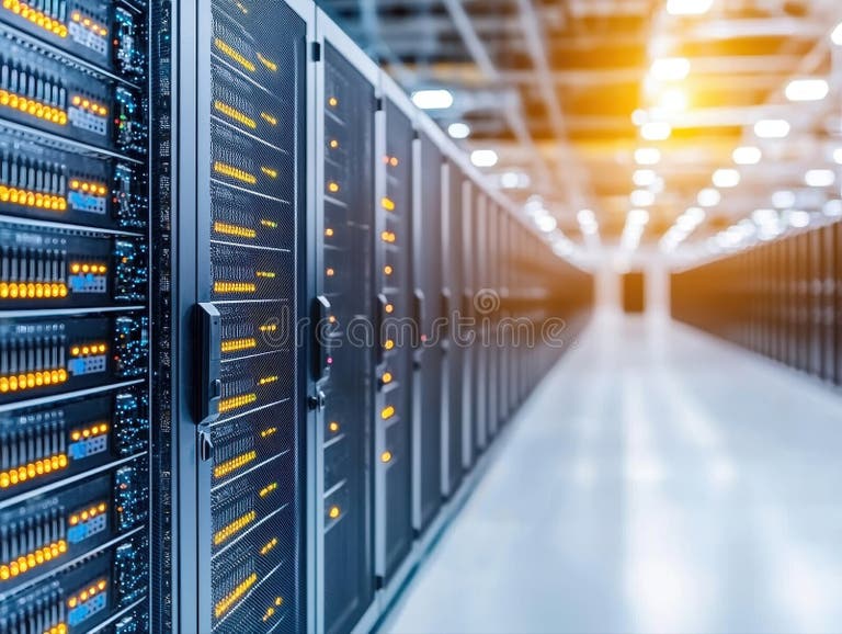 Advanced Servers in a High-tech Data Center Designed for Optimal ...