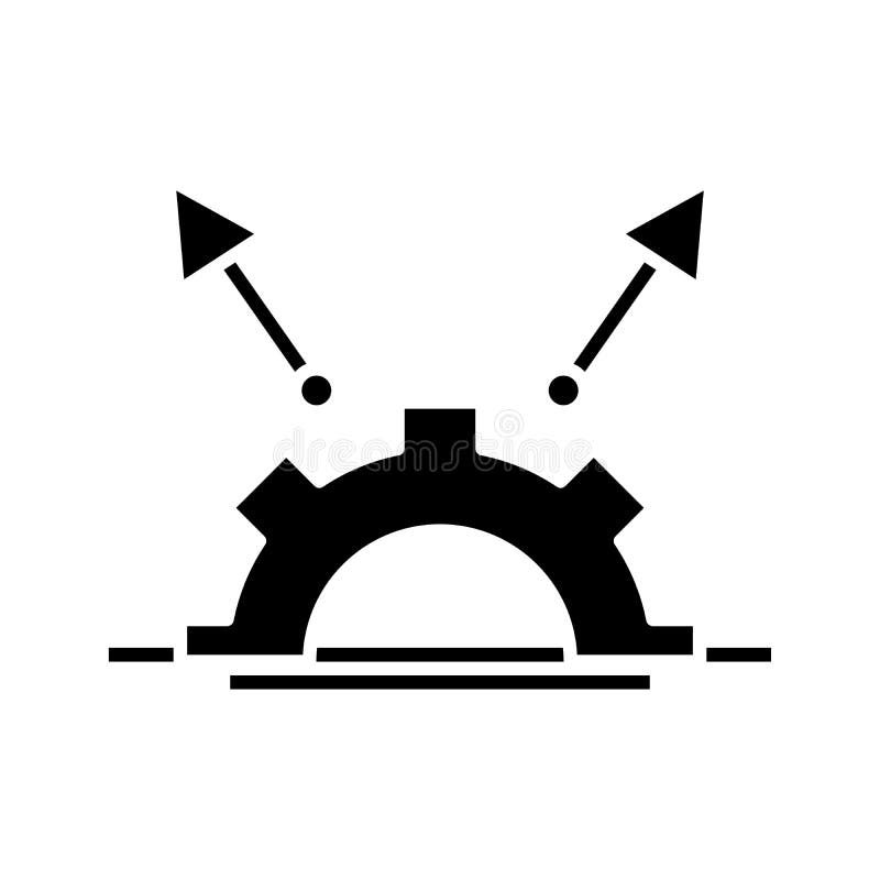 Advanced Settings Black Icon, Concept Illustration, Vector Flat Symbol ...