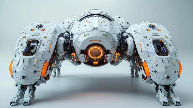 Advanced Shield with Robotic Arms, 3D Design, Futuristic Defense ...