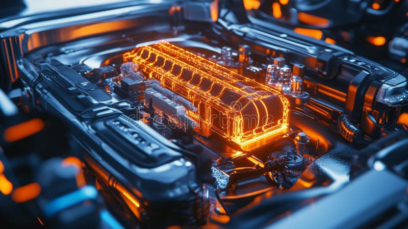 Advanced SiC Transistor Technology in Electric Vehicle Powertrain Stock ...