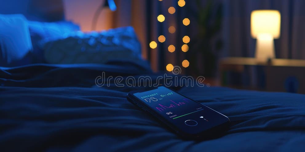 Advanced Sleep Monitoring Technology with Futuristic Data Visualization ...