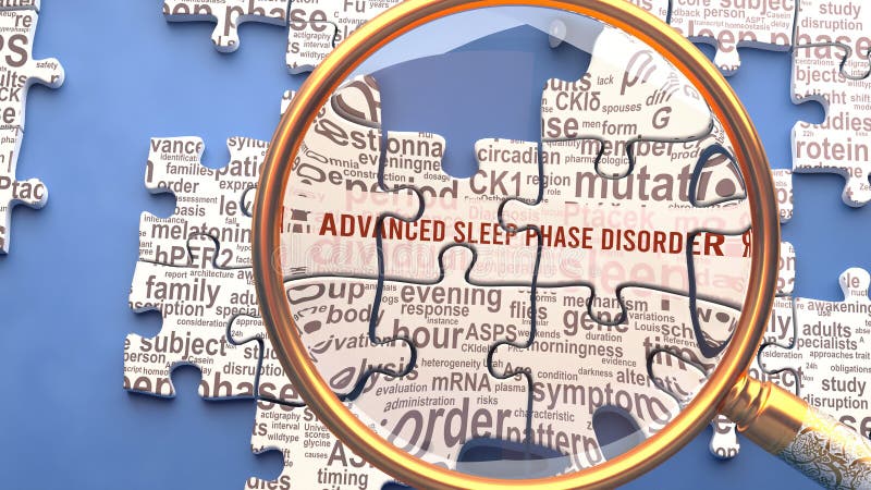 Advanced Sleep Phase Disorder As a Complex Subject Stock Illustration ...