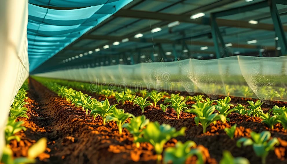 An Advanced Smart Farm Where AI Algorithms Analyze Satellite Data To Optimize Irrigation ...