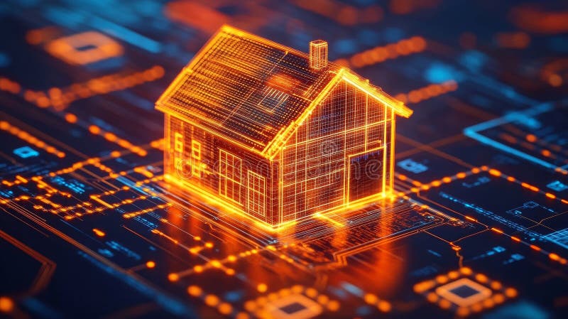 An Advanced Smart Home Prototype on a Circuit Board, Demonstrating IoT ...