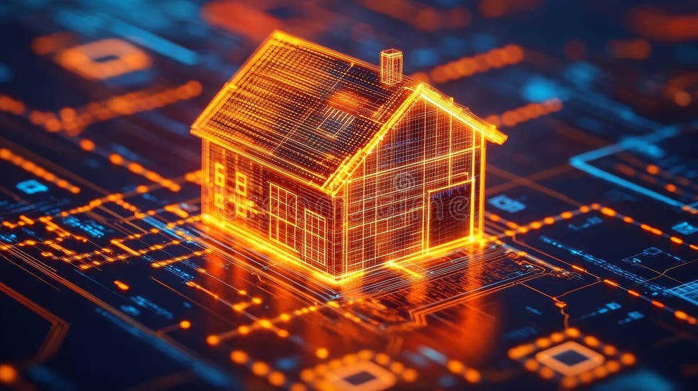 An Advanced Smart Home Prototype on a Circuit Board, Demonstrating IoT ...