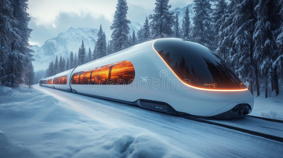 Advanced Smart Train Navigating through Snowy Landscapes with ...