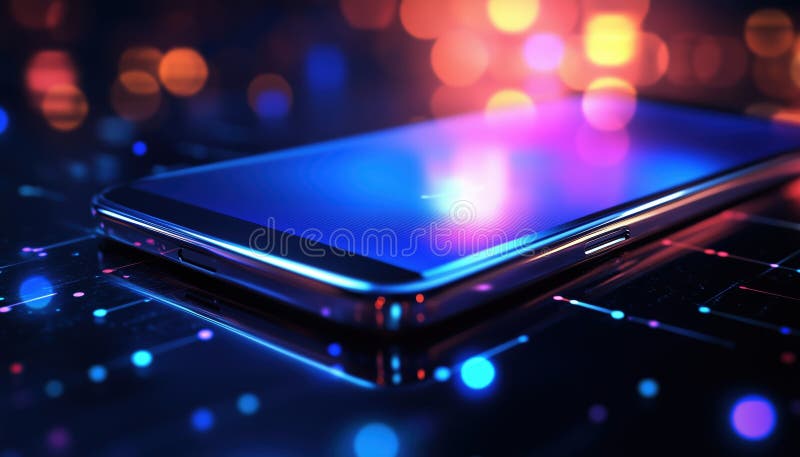 Advanced Smartphone Screen Technology Stock Image - Image of smartphone ...
