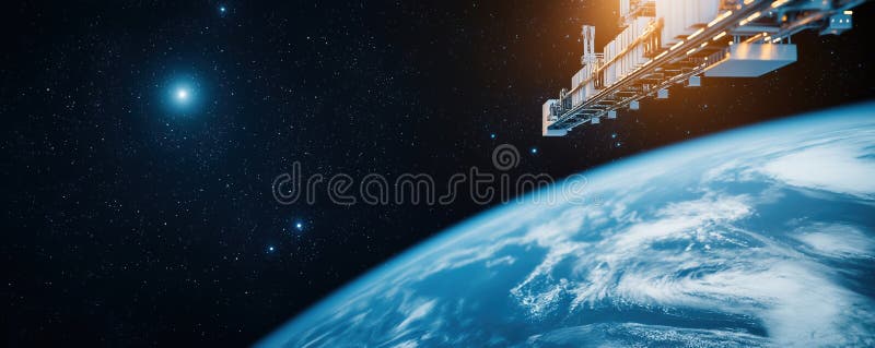 Advanced Space Elevator Transporting Goods from Earth To Orbit ...