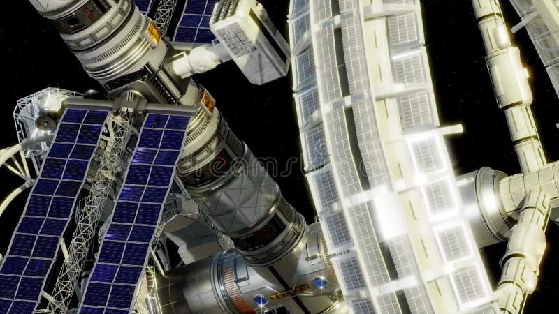 Advanced Space Station Structure Stock Video - Video of structure, engineering: 381033975