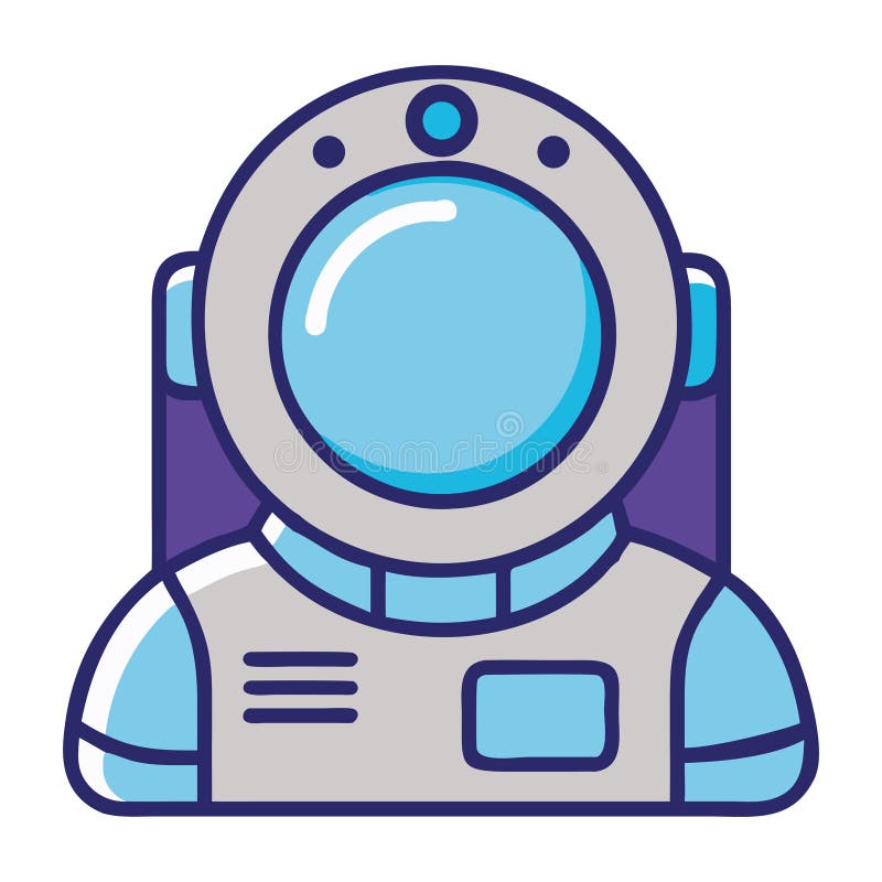 Advanced Space Suit Astronaut Icon Stock Vector - Illustration of ...