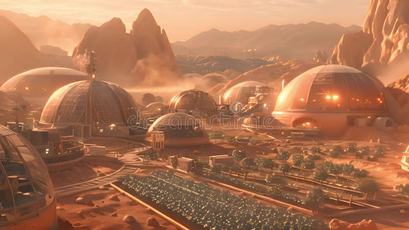 Advanced Spaceship Entering High-tech Alien Space Station, Designed ...