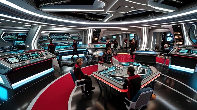 Advanced Starship Laboratory Stock Illustration - Illustration of ...