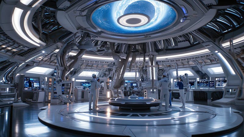 Advanced Starship Laboratory Stock Illustration - Illustration of ...