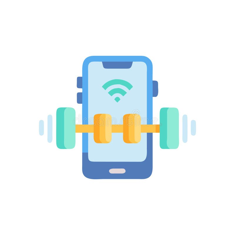 Advanced Strength Training Tracker Icon Stock Illustration ...