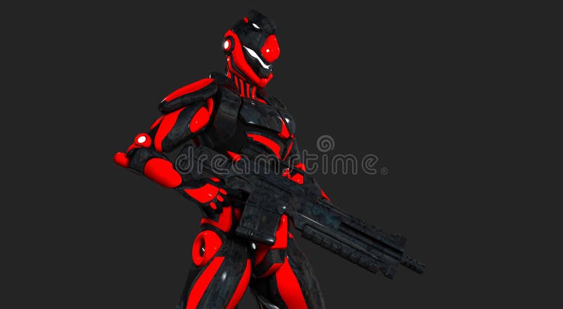 Advanced super soldier stock illustration. Illustration of graphic ...