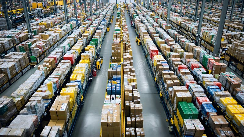 Future Consumer and Technology Concept: Advanced Supply Chain, Robotic ...