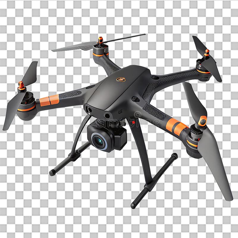 Advanced Surveillance Drone with High-Resolution Camera Stock ...