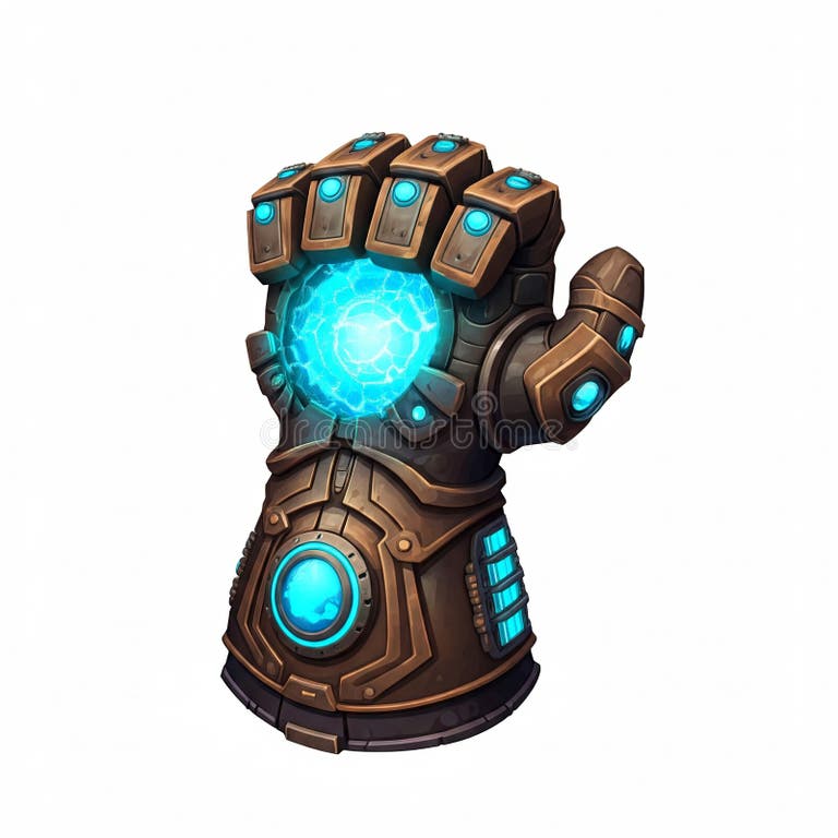 Advanced Tactical Power Gauntlet Stock Illustration - Illustration of ...