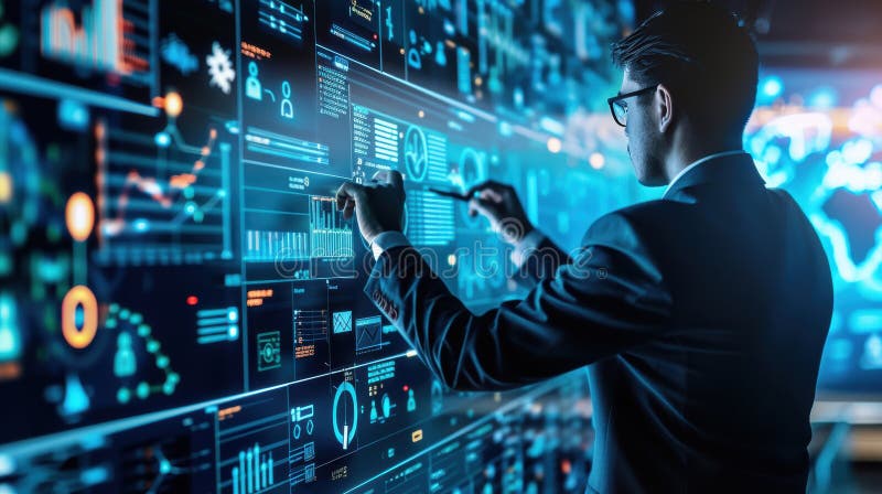 Advanced Technological Data Monitoring Center with Real-Time Analytics ...