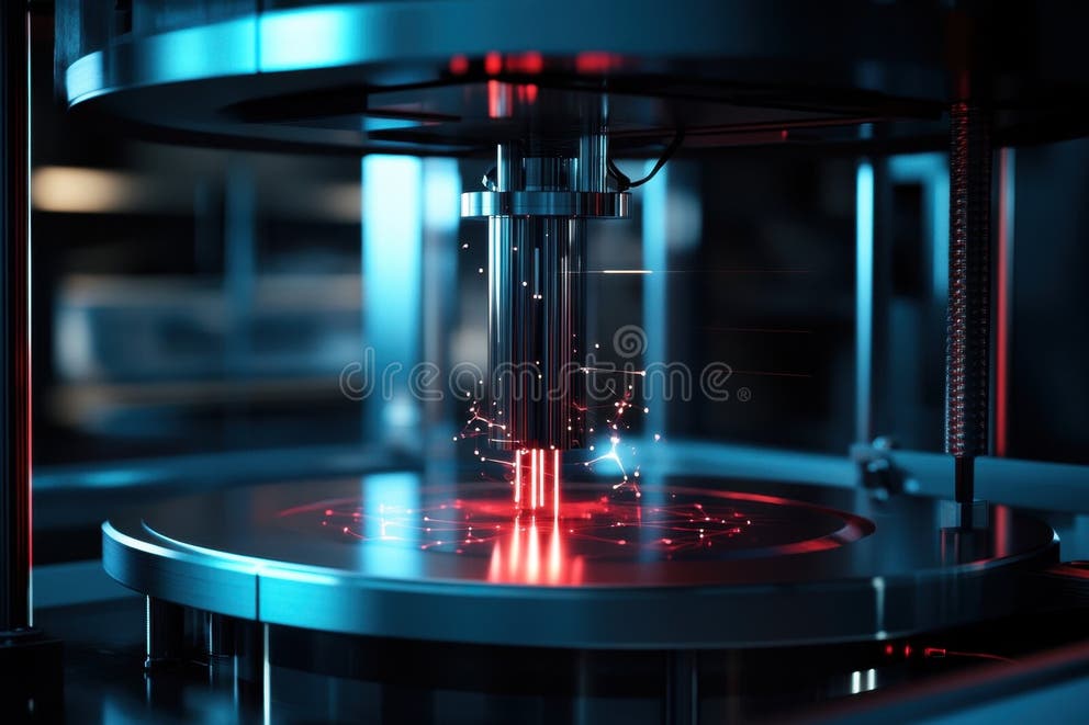 Advanced Technology in Action during a High-tech Manufacturing Process ...