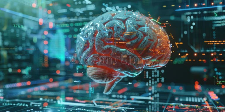 High Tech Brain stock image. Image of microchip, medical - 363198571