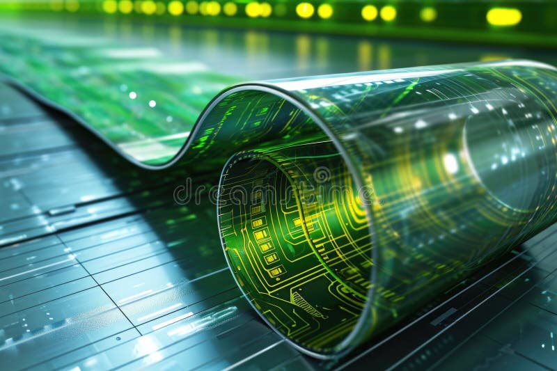 Advanced Technology Circuit Board Stock Illustration - Illustration of ...