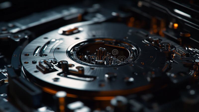 Advanced Technology Components Highlighted in Detailed Close-up View ...