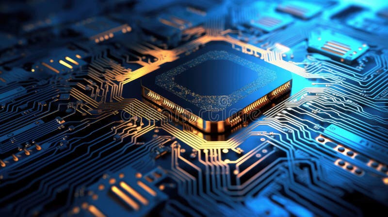 Advanced Technology Concept Visualization: Circuit Board CPU Processor ... Advanced Technology Concept Visualization: Circuit Board CPU Processor ...