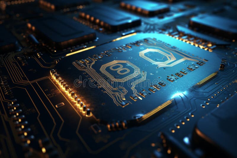 AI Supercomputer Chrome, Insane Level of Detail Throughout Circuitry by ...