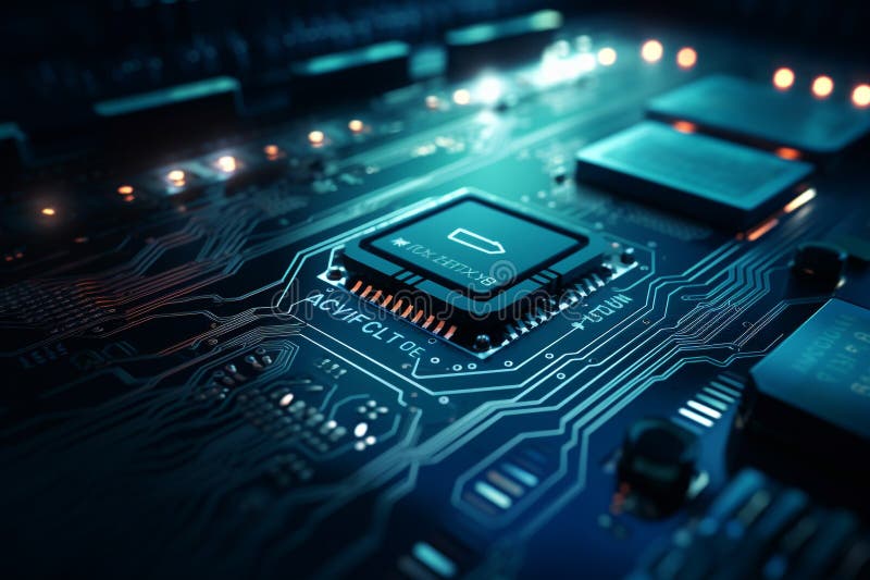 AI Supercomputer Chrome, Insane Level of Detail Throughout Circuitry by ...